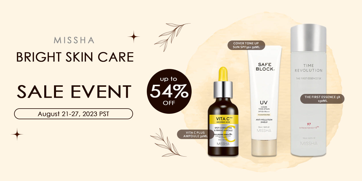 MISSHA Bright Skin Care Sale Event**END – DODOSKIN