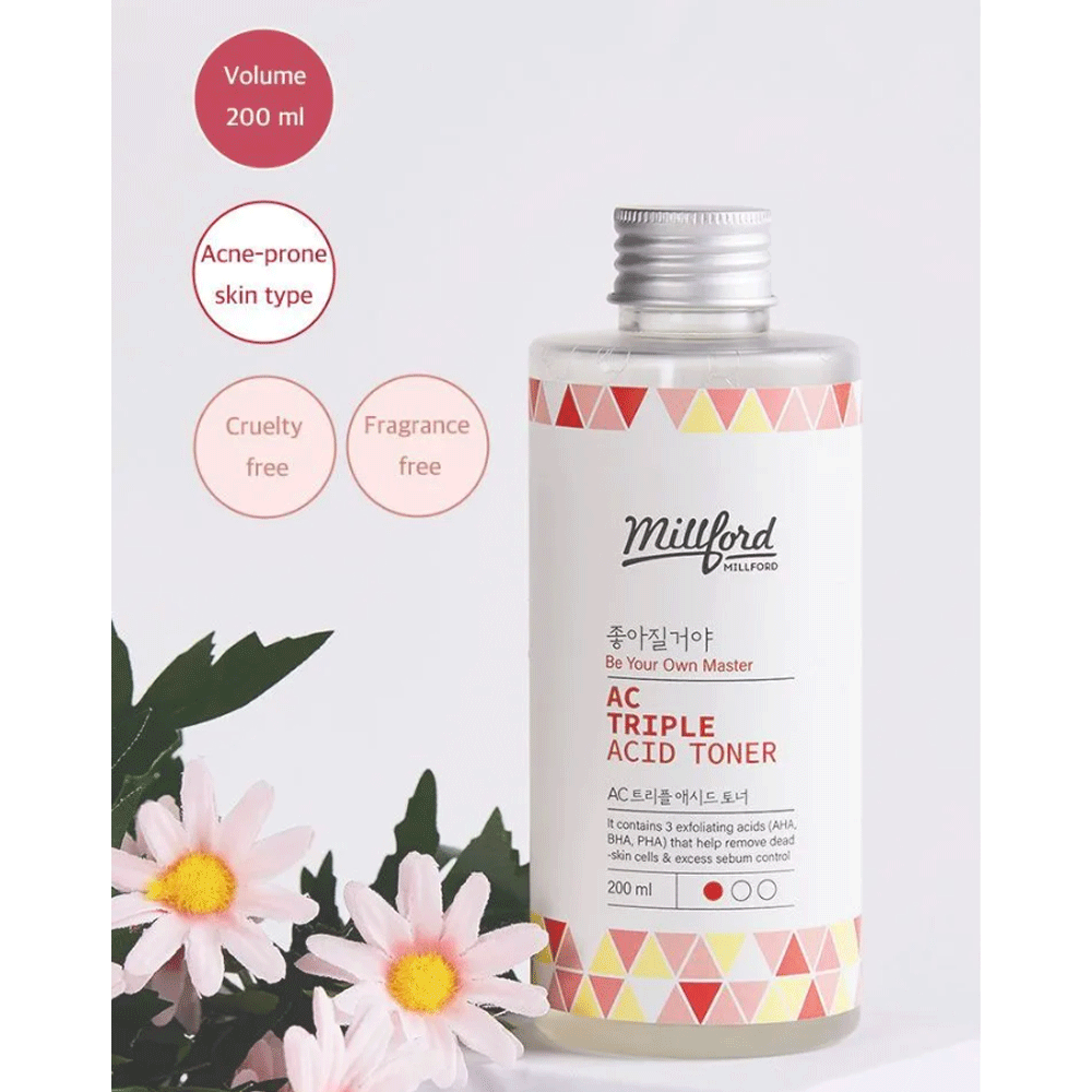 Millford AC Triple Acid Toner 200ml | DODO SKIN – DODOSKIN