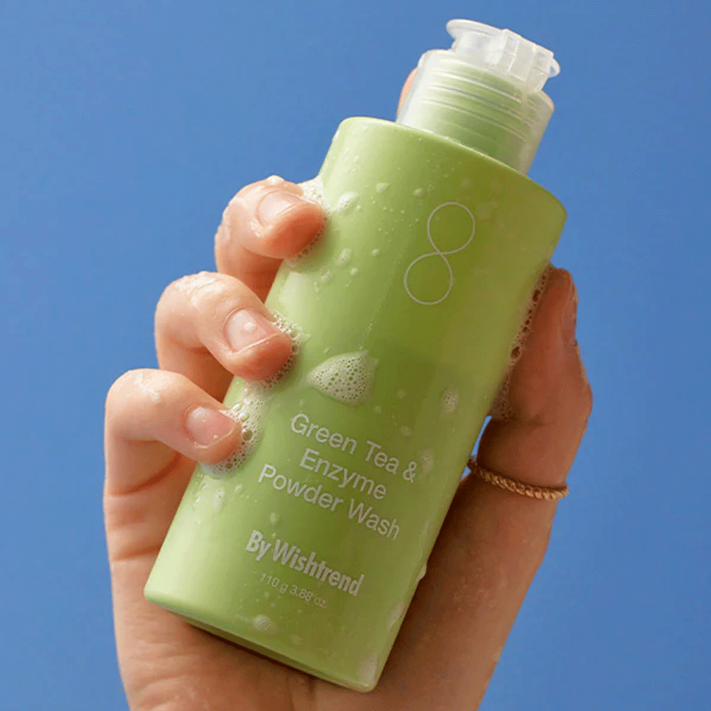 Buy Korean By Wishtrend Green Tea & Enzyme Powder Wash 110g Online ...