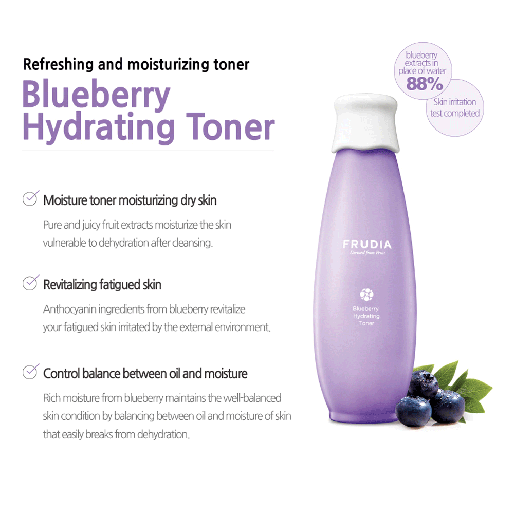FRUDIA Blueberry Hydrating Toner 195g | DODO SKIN – DODOSKIN