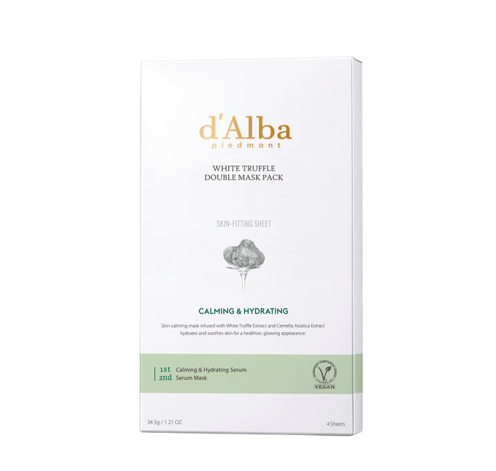 Buy Korean d'Alba White Truffle Double Mask Pack (Calming) 32.5g Online ...