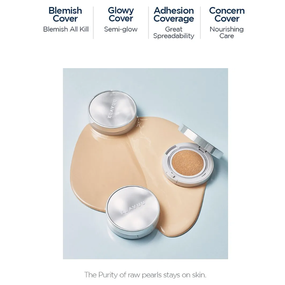 KLAVUU Urban Pearlsation High Coverage Tension Cushion EX 86g - 2 Colors | DODO SKIN – DODOSKIN