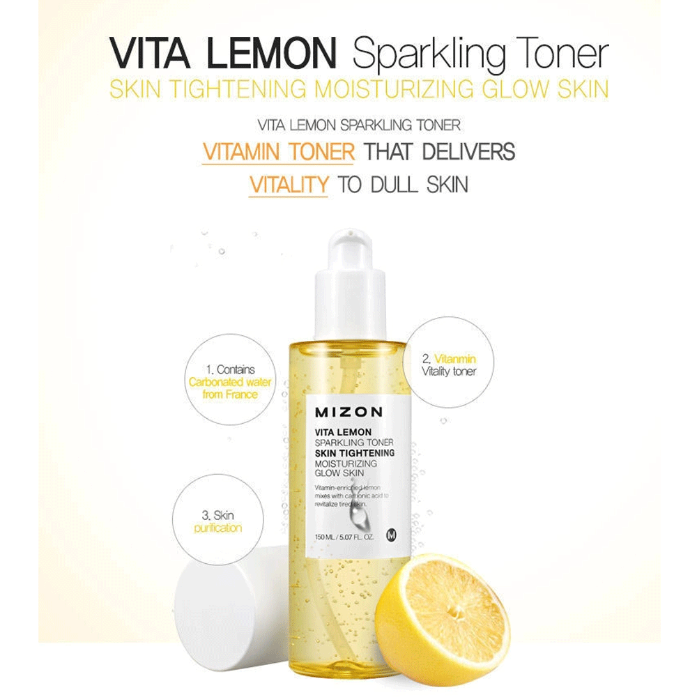 MIZON Vita Lemon Sparkling Toner 150ml | DODO SKIN – DODOSKIN