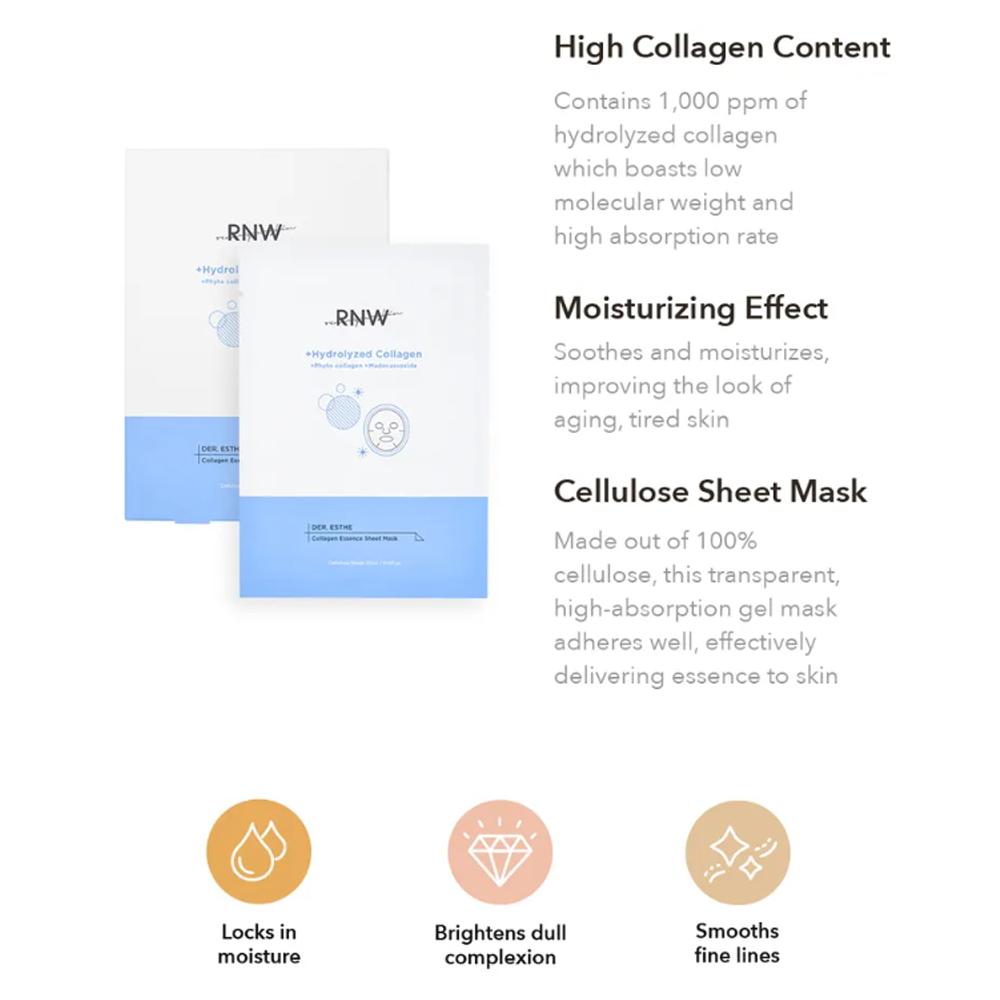 RNW DER. ESTHE Collagen Essence Sheet Mask Set | DODO SKIN – DODOSKIN