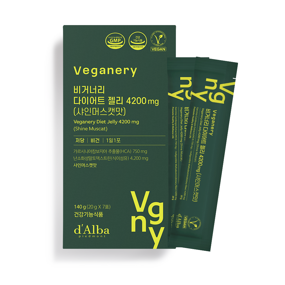 Buy Korean d'Alba Veganery Diet Jelly 4200mg 1Box (20g x 7ea) - Shine ...