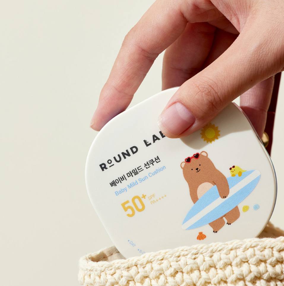 ROUND LAB Baby Mild Sun Cushion SPF 50+ PA++++ 16g｜DODOSKIN