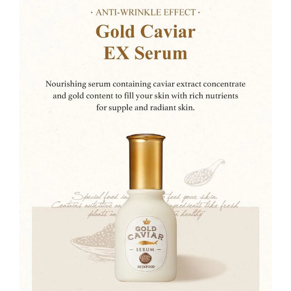 SKINFOOD Gold Caviar EX Serum 50ml | DODO SKIN – DODOSKIN