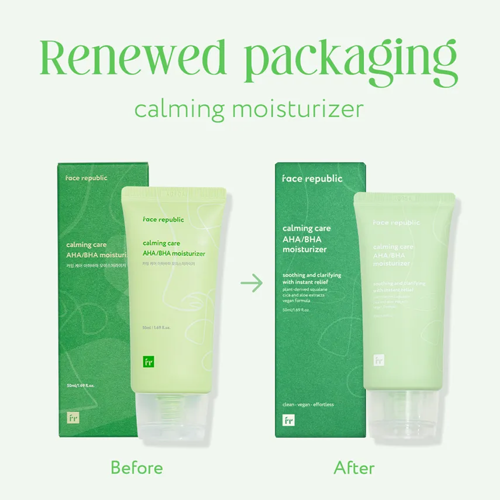 face republic Calming Care AHA/BHA Moisturizer 50ml | DODO SKIN – DODOSKIN