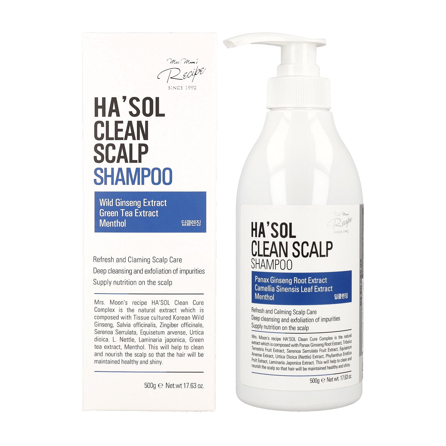 Buy Korean HA'SOL Clean Scalp Shampoo 500g For Oily Hair and Scalp Care ...