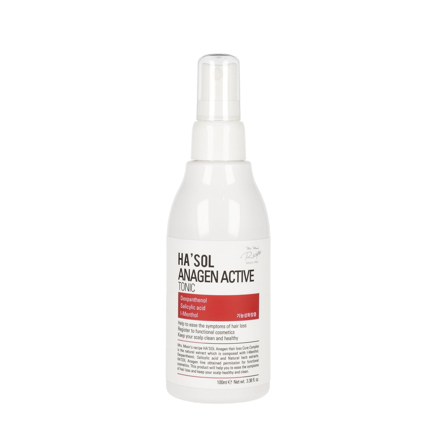 Buy Korean HA'SOL Anagen Scalp Tonic 100ml For Hair Loss and Scalp Care ...