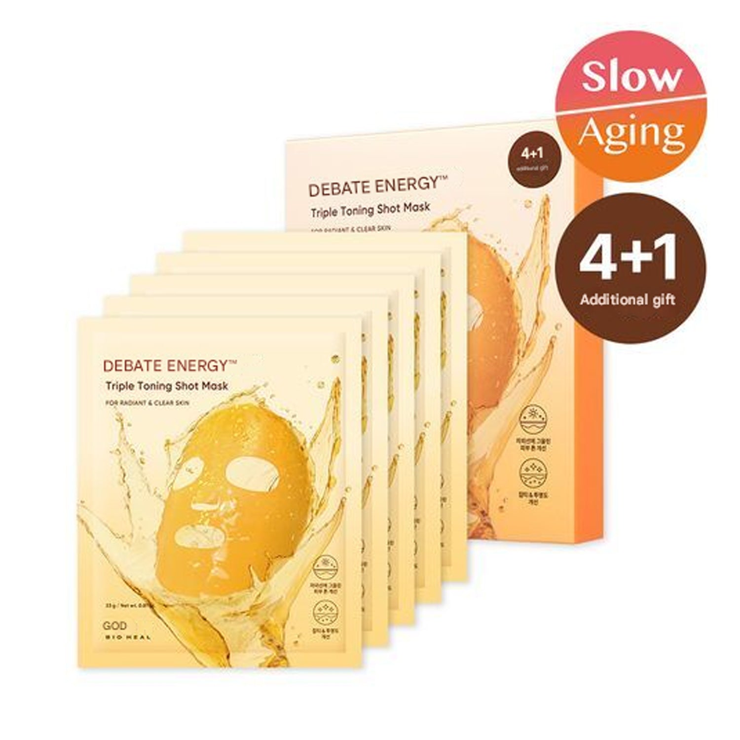 BIOHEAL BOH Vitacnergy Triple Toning Shot Mask 4+1ea | DODO SKIN – DODOSKIN