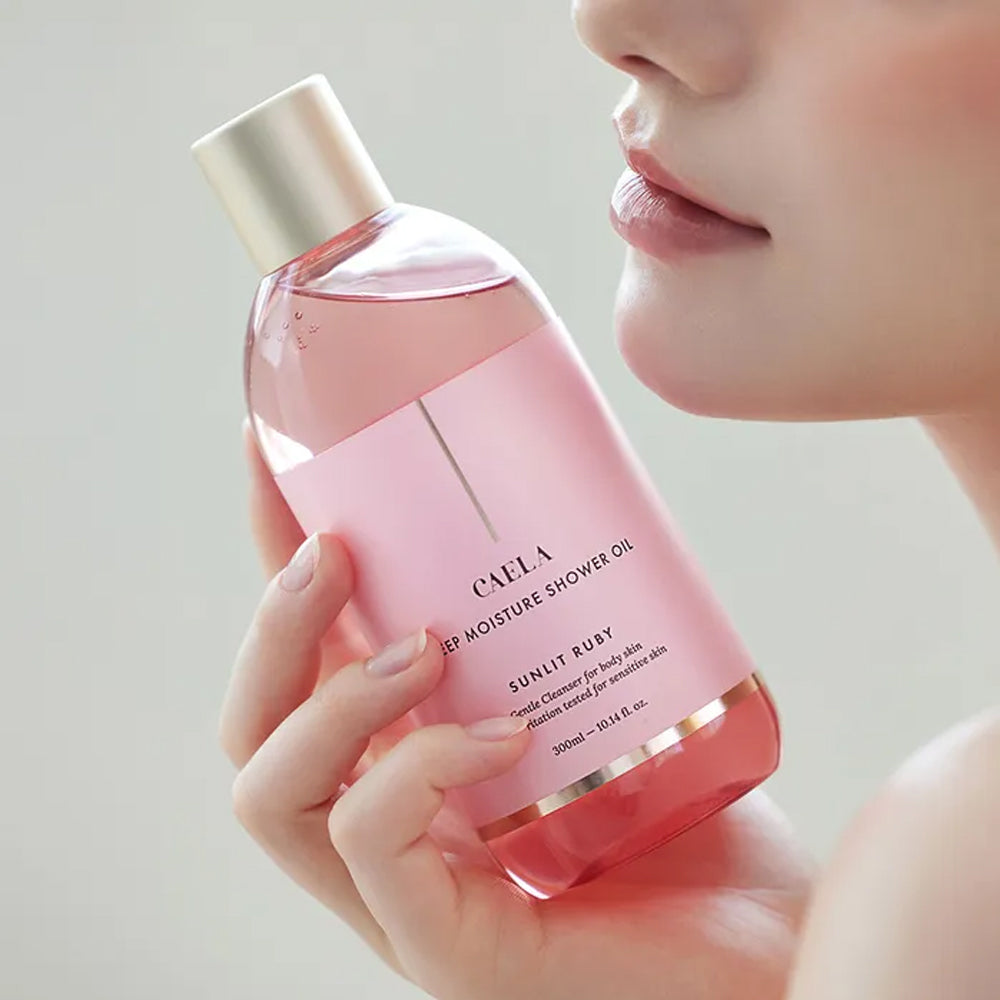 Caela Deep Moisture Shower Oil - Sunlit Ruby 300ml | DODO SKIN – DODOSKIN