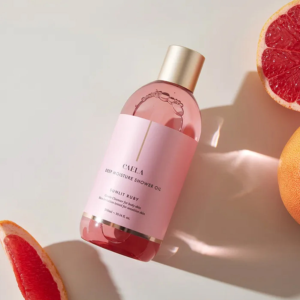 Caela Deep Moisture Shower Oil - Sunlit Ruby 300ml | DODO SKIN – DODOSKIN