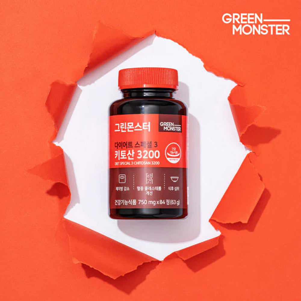 GREEN MONSTER Diet Special 3 Chitosan 3200 (750mg*84ea) | DODOSKIN