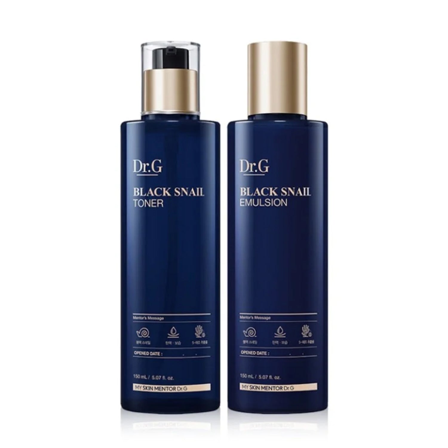 Dr.G Black Snail Basic 2-teilige Set (Toner 150 ml + Emulsion 150 ml ...