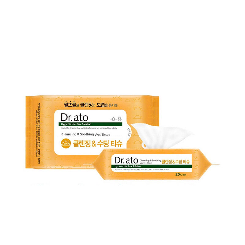 Dr.ato Cleansing & Soothing Wet Tissue 60g 20sheets | DODO SKIN – DODOSKIN