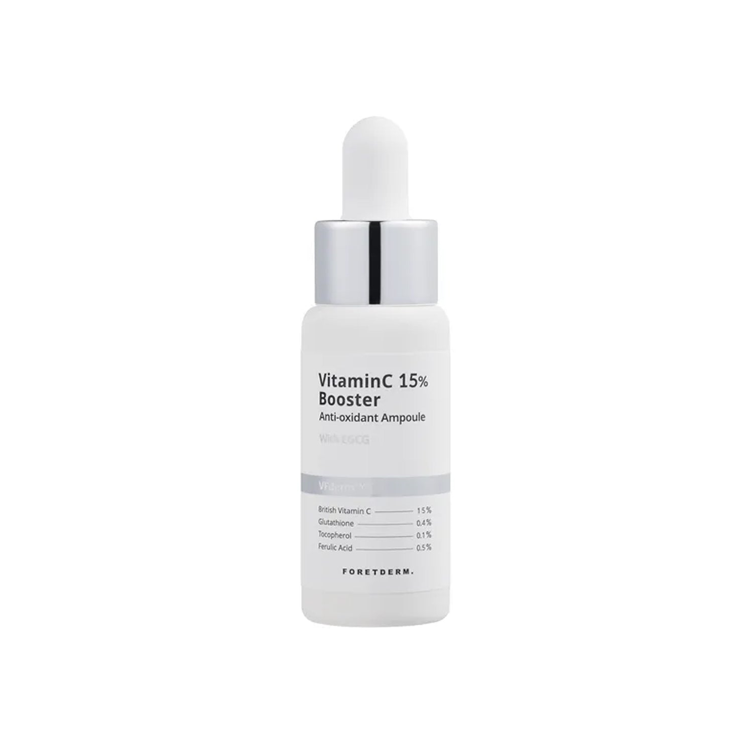 FORETDERM. Vitamin C 15% Booster Anti-oxidant Ampoule 20ml | DODO SKIN ...