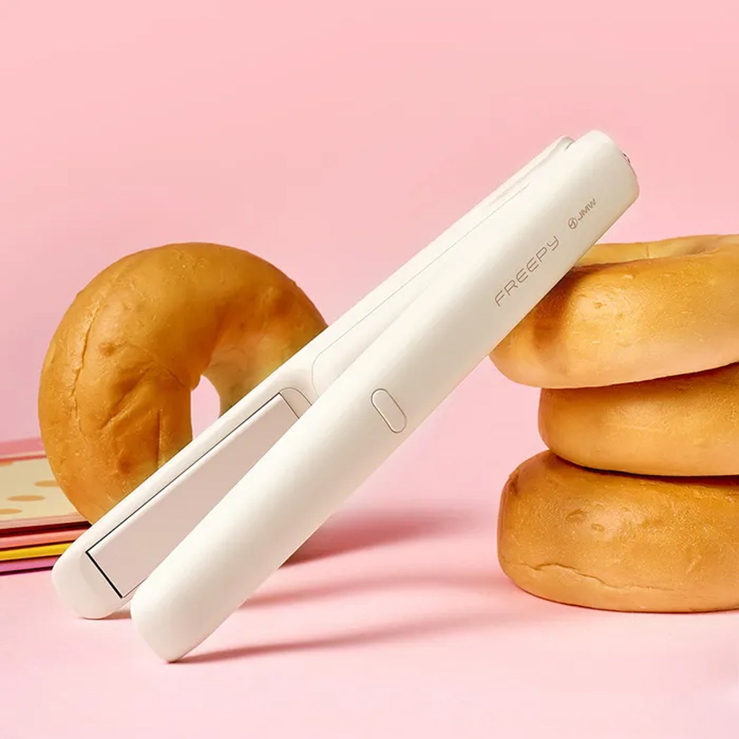 JMW Freepy Cordless Hair Straightener (Portable Flat Iron with Ceramic ...