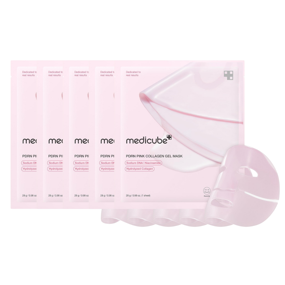 MEDICUBE PDRN Pink Collagen Gel Mask Sheet 28g x 5ea | DODO SKIN – DODOSKIN