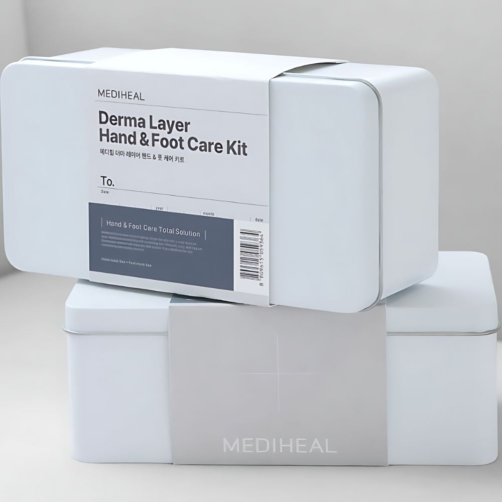 MEDIHEAL Derma Layer Hand & Foot Care Kit (Hand Mask 5ea + Foot Mask ...