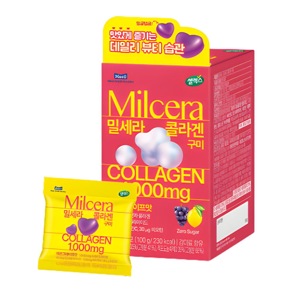 Maeil Health Nutrition Selex Milk-Cera Collagen Gummies 1 Box (10g x 10 ...