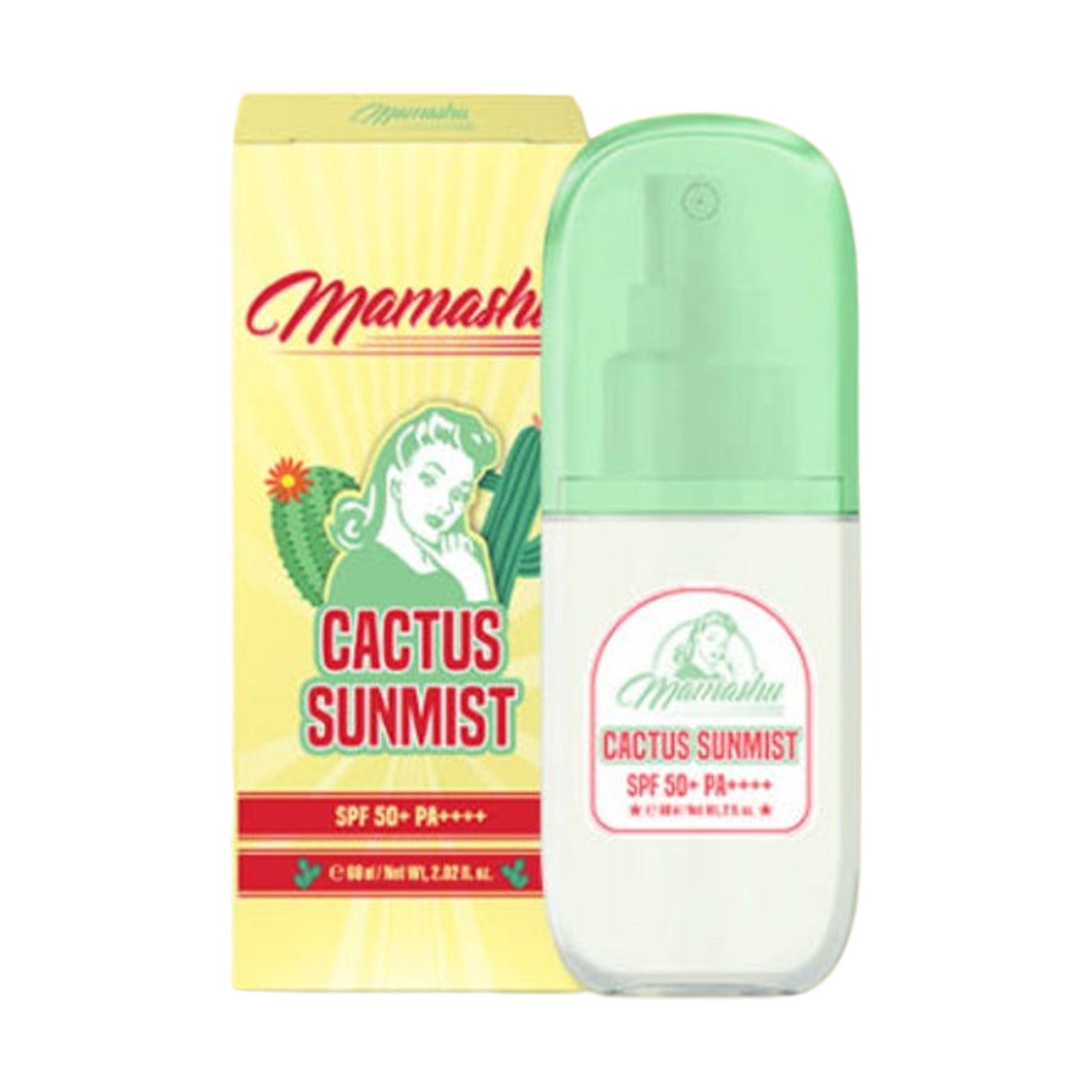 Mamashu Cactus Sun Mist SPF50+ PA++++ 60ml | DODO SKIN – DODOSKIN