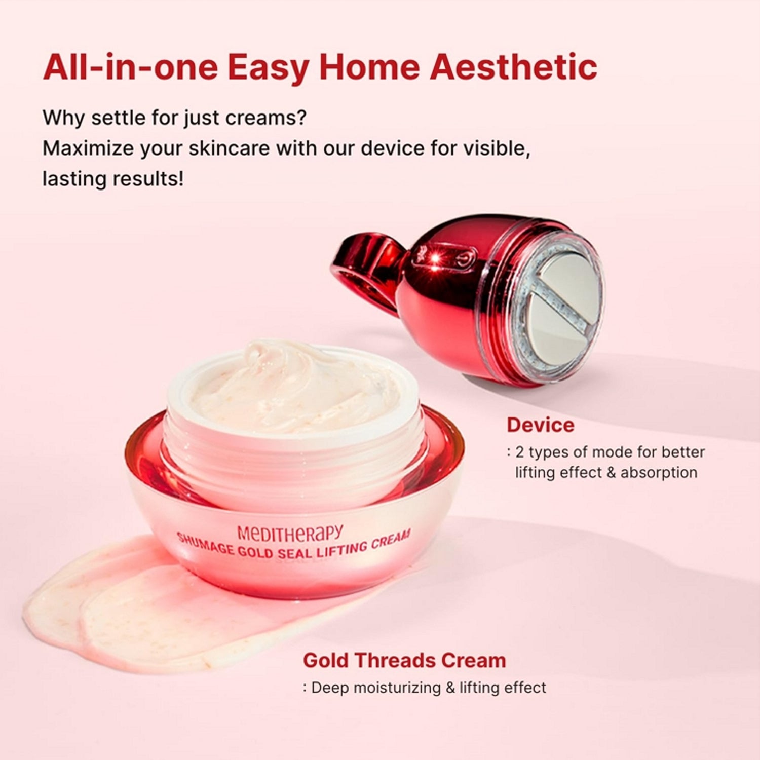 Meditherapy Shumage Gold Seal Lifting Cream 50ml & EMS Device | DODO ...