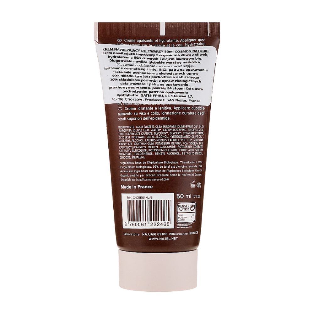 NAJEL Face Cream – French Organic Moisturizing & Nourishing Cream with ...