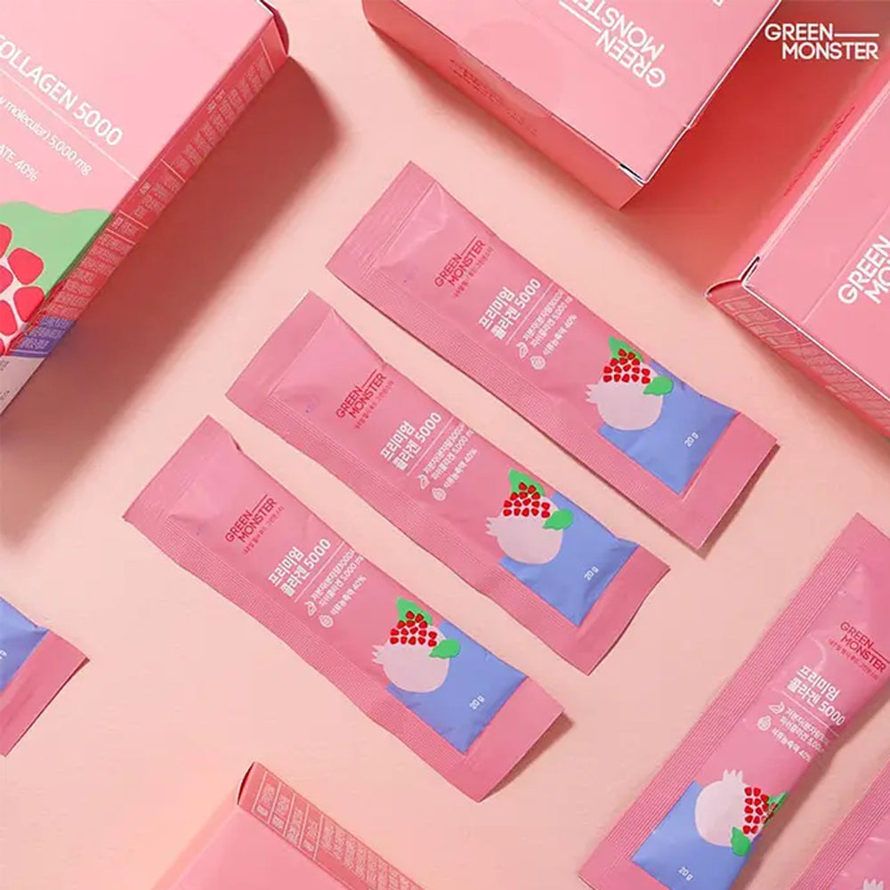 GREEN MONSTER Premium Collagen 5000 (20g x 15ea) | DODOSKIN
