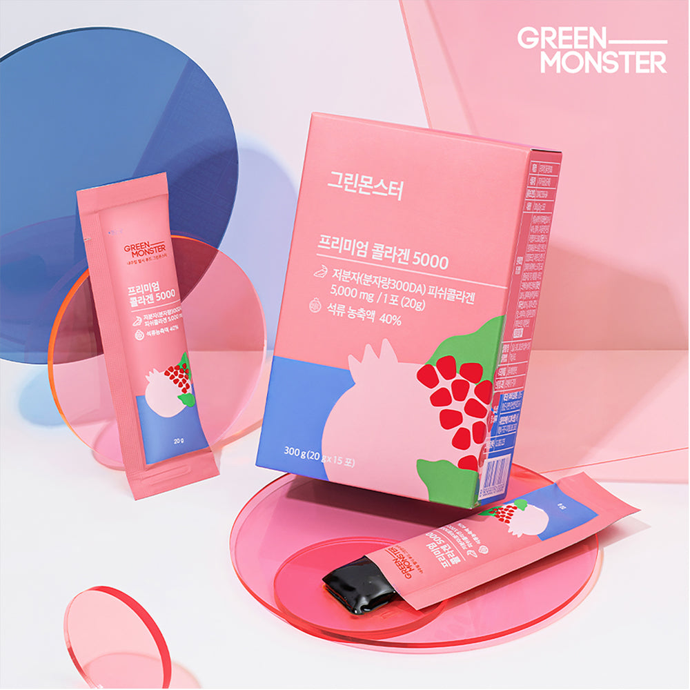 GREEN MONSTER Premium Collagen 5000 (20g x 15ea) | DODOSKIN