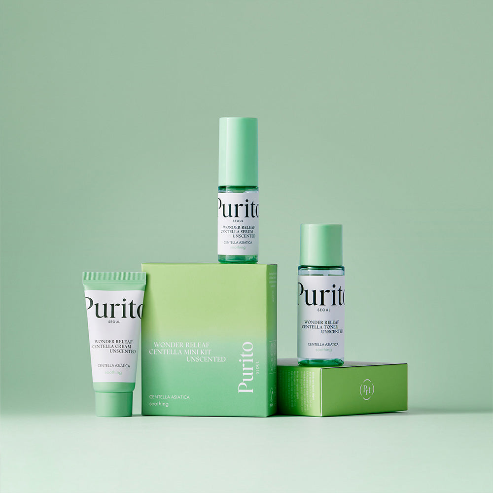 PURITO Wonder Releaf Centella Mini Kit Unscented | DODO SKIN – DODOSKIN