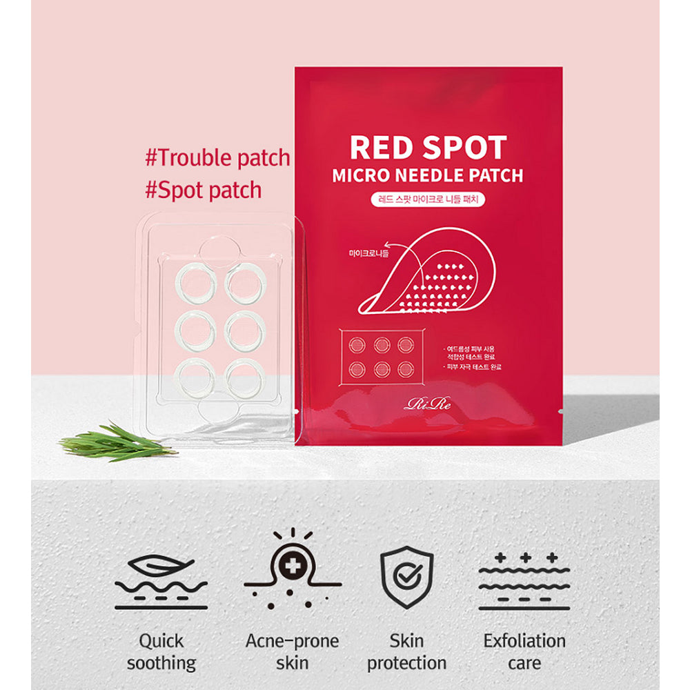 RiRe Red Spot Micro Needle Patch 6ea | DODO SKIN – DODOSKIN