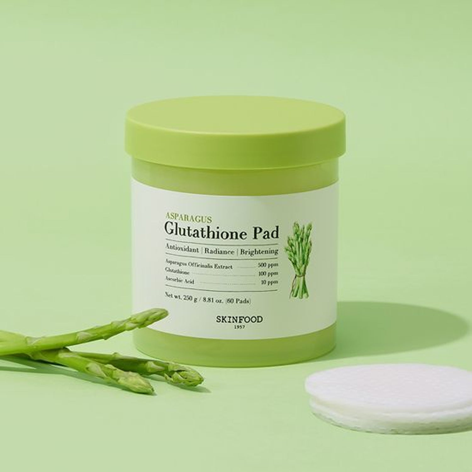SKINFOOD Asparagus Glutathione Pads 60 sheets | DODO SKIN – DODOSKIN