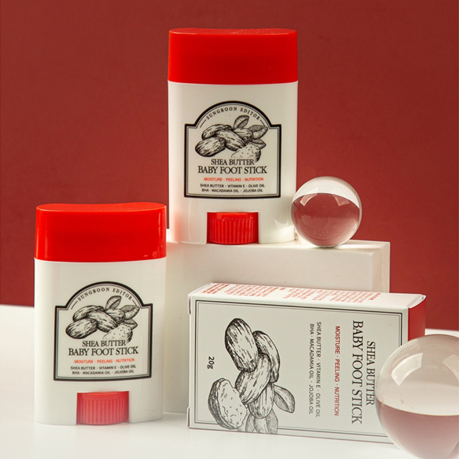 SUNGBOON EDITOR Shea Butter Baby Foot Stick 20g [1+1] | DODO SKIN ...
