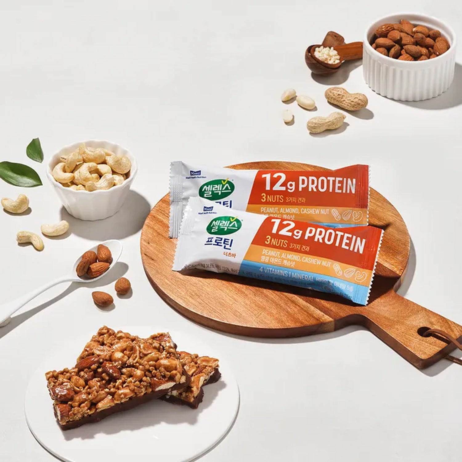 Selex Protein Nuts Bar Gift Set (50g × 6 pcs × 2 Boxes) | DODO SKIN ...