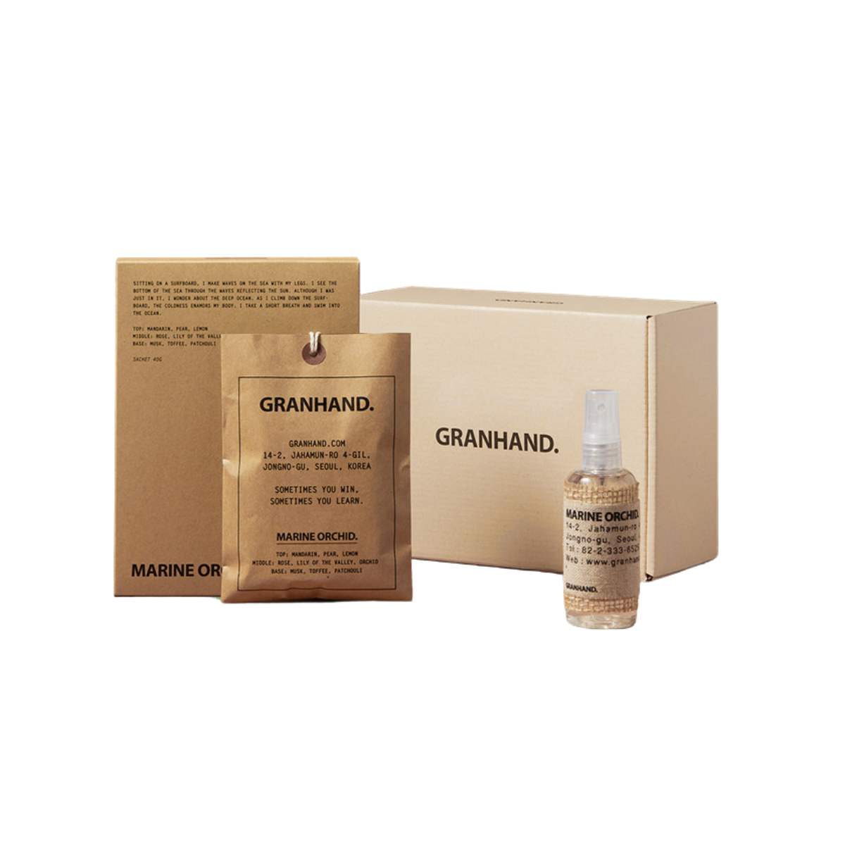 Buy Korean GRANHAND. [Gift] Multi Perfume & Sachet Set Online | DODOSKIN