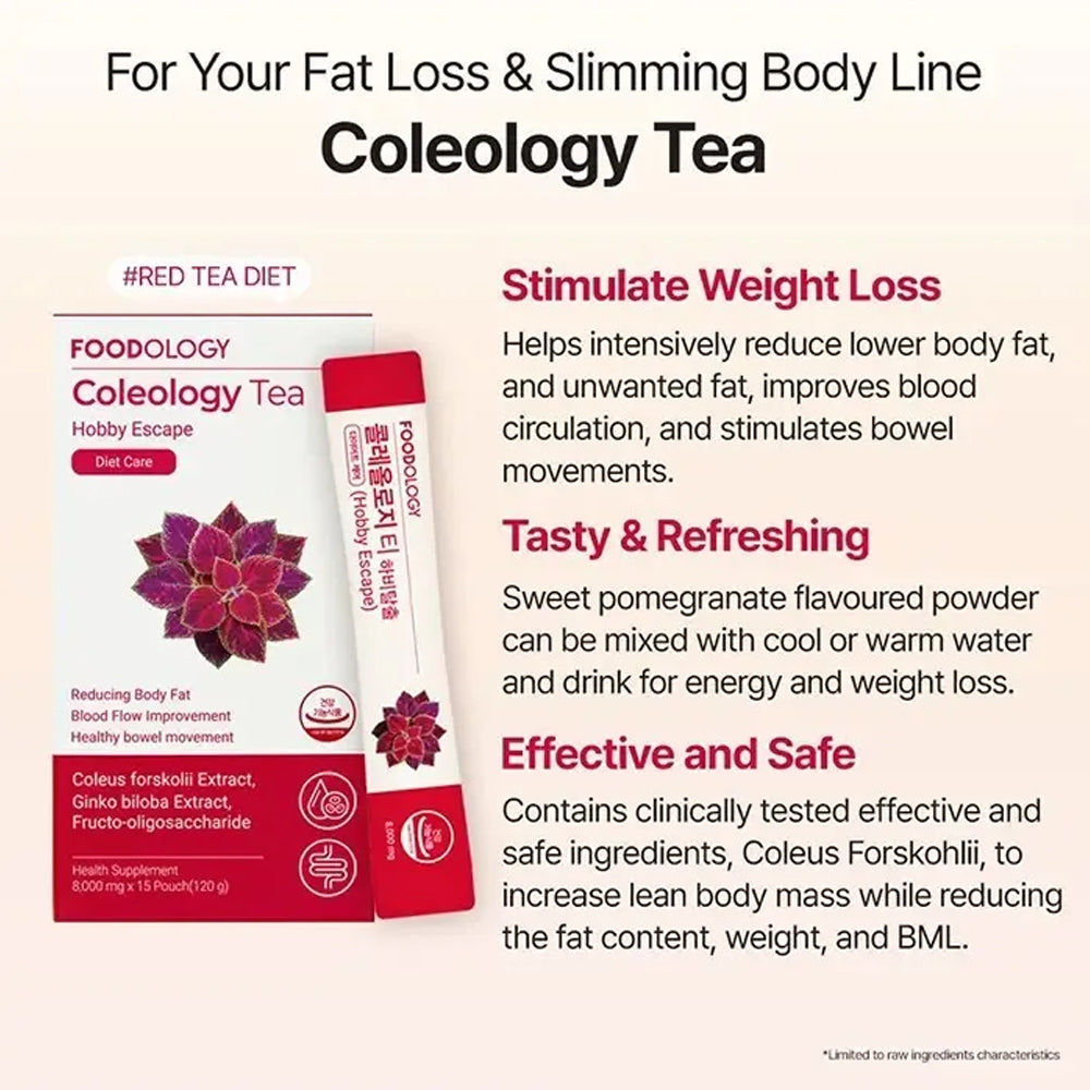 Buy Korean FOODOLOGY Coleology Tea 8,000mg x 15Pouch (120g) Online ...