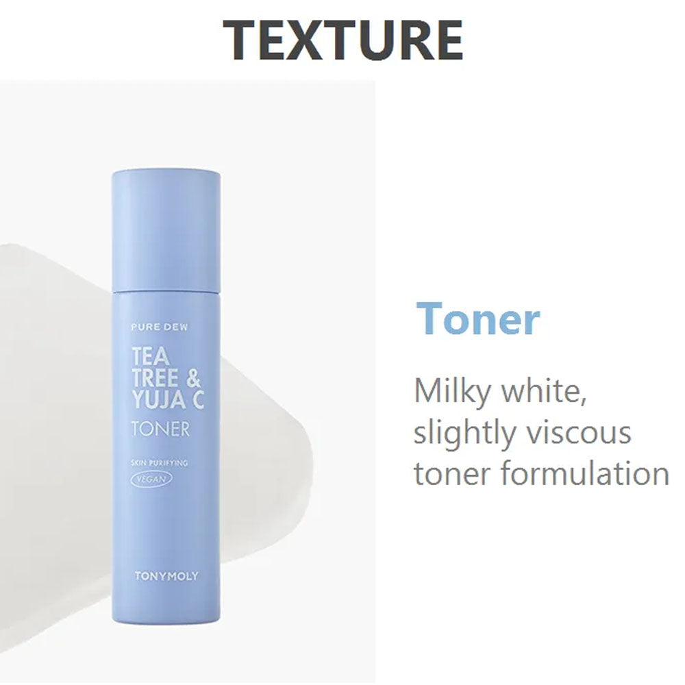 TONYMOLY Pure Dew Tea Tree & Yuja C Toner 150ml | DODO SKIN – DODOSKIN