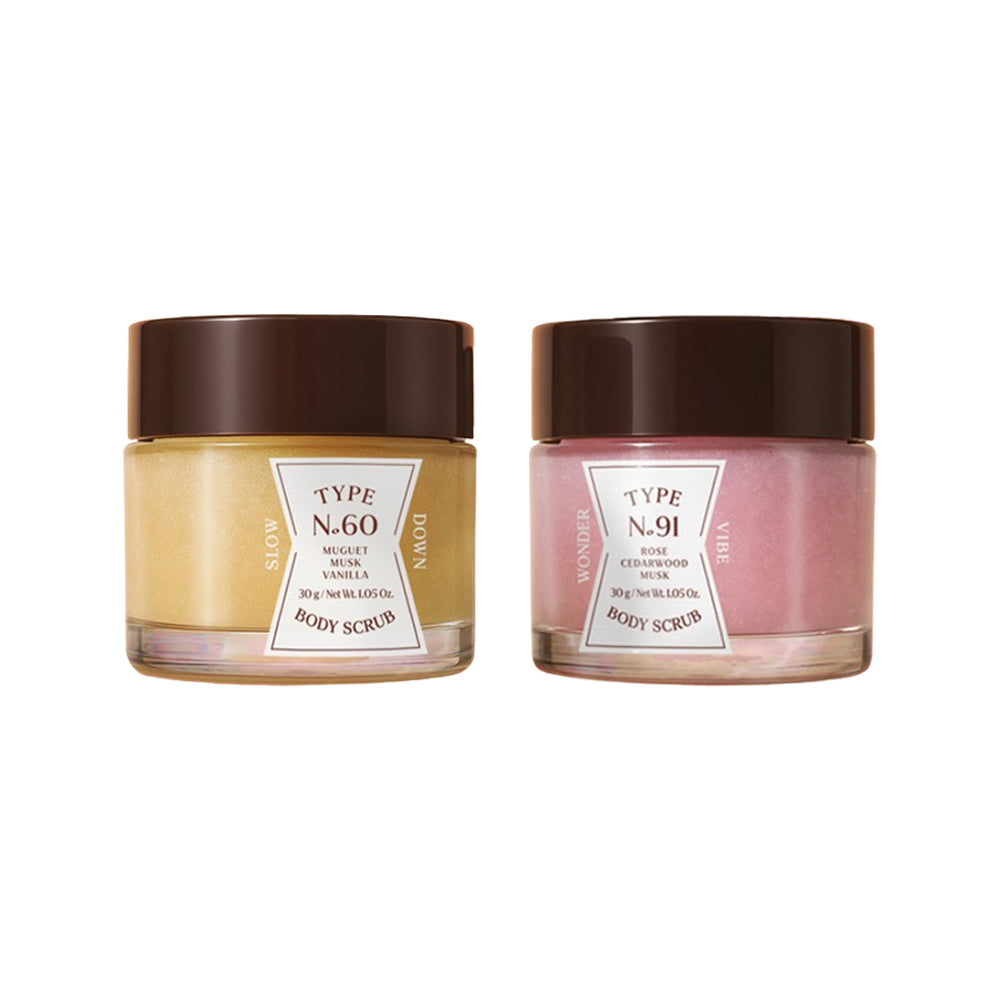 TYPE No. Body Scrub Mini Duo Kit [2 Mini Originals] | DODO SKIN – DODOSKIN