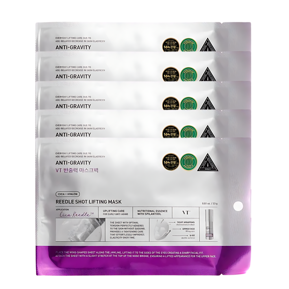 VT Cosmetics Anti-Gravity Cica x Hyalon Reedle Shot Lifting Mask 23g ...