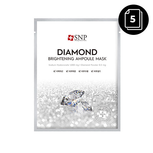 SNP Diamond Brightening Ampoule Mask 25ml * 5ea | DODO SKIN – DODOSKIN