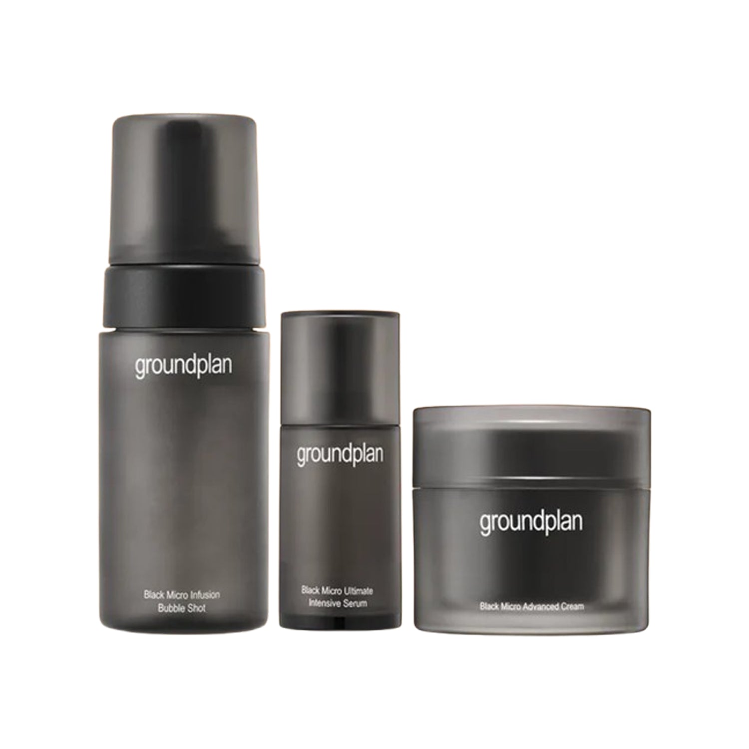 groundplan Black Micro 3pcs Set | DODO SKIN – DODOSKIN