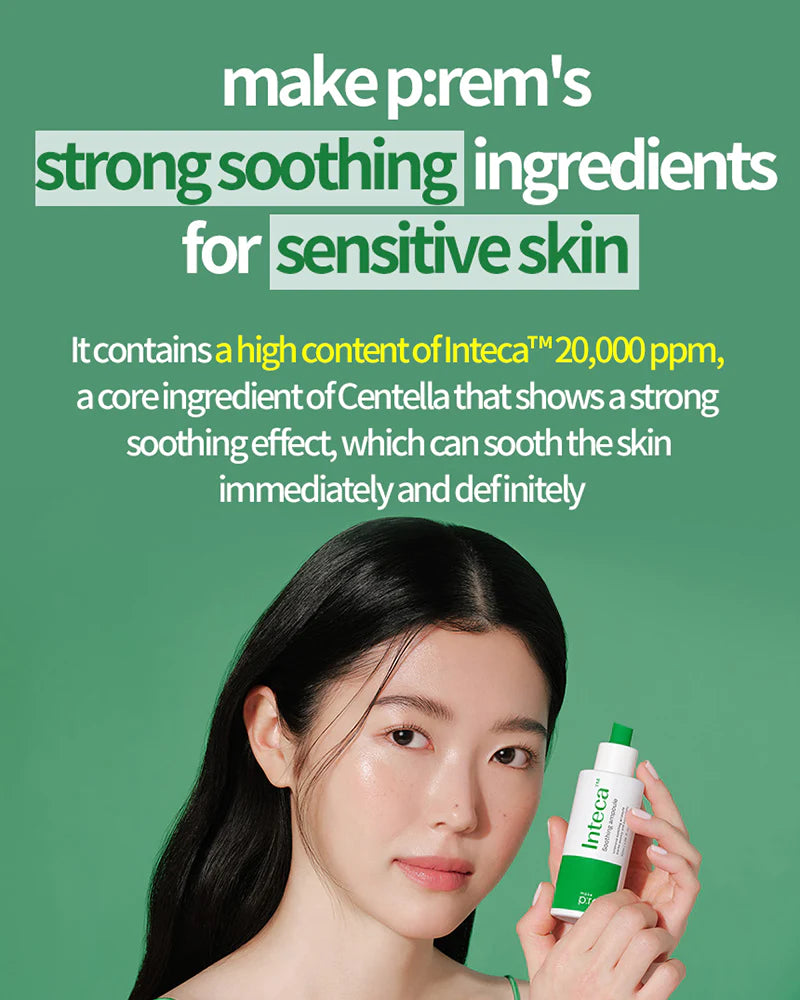 Buy Korean make p:rem Inteca Soothing Ampoule 50ml Online | DODOSKIN
