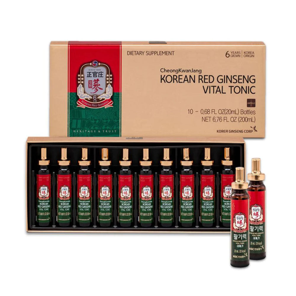 Jung Kwan Jang Vital Tonic Gift Set Box Korean Red Ginseng 1 box (20ml ...